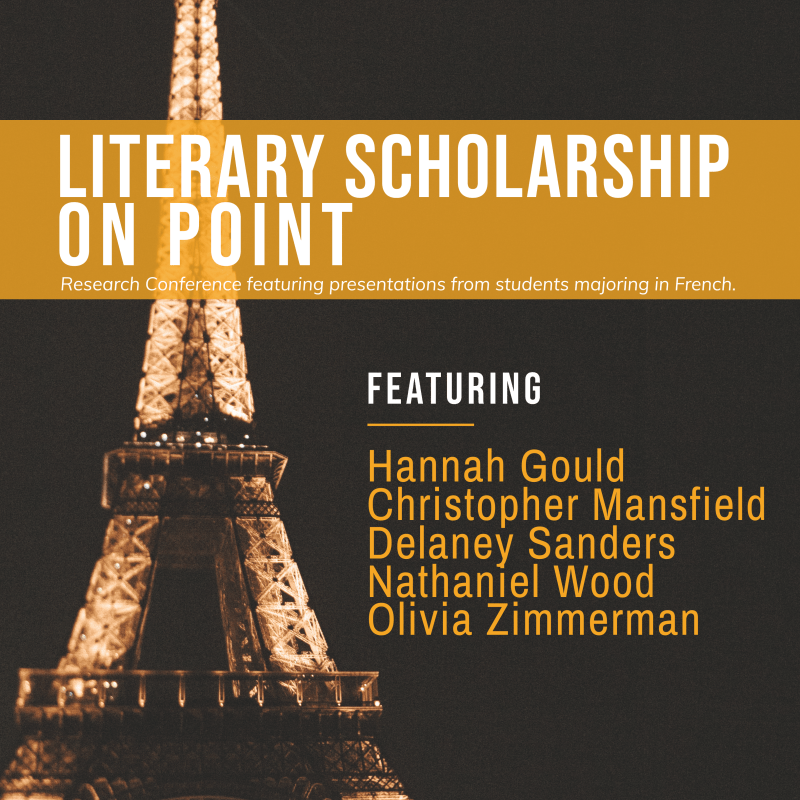 Students present research at French Literary Scholarship on Point | PLNU
